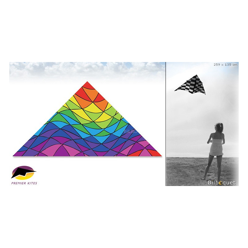 Delta 9 feet Rainbow Triangles 259x135cm