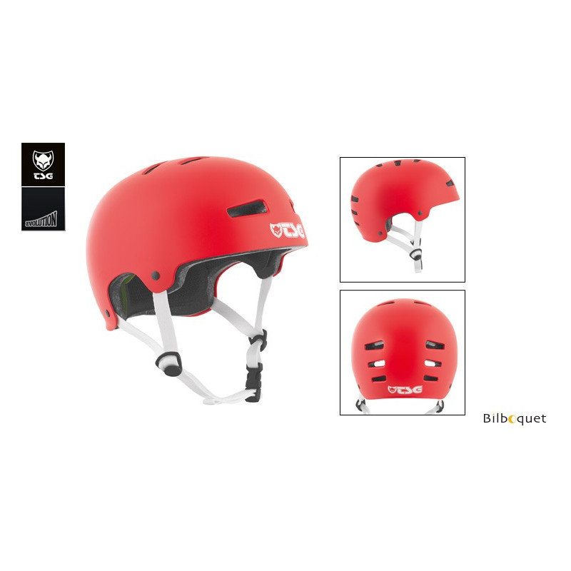 Casque TSG Evolution - Solid color - Satin Fire Red