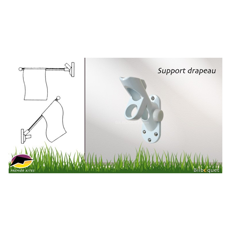 Support de drapeau 2 positions